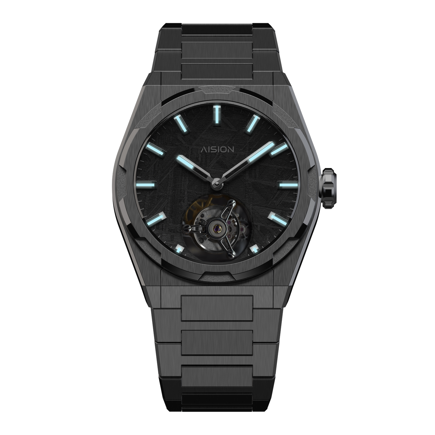 AISION Tourbillon - Meteorite Dial - Gunmetal – HOUREALM