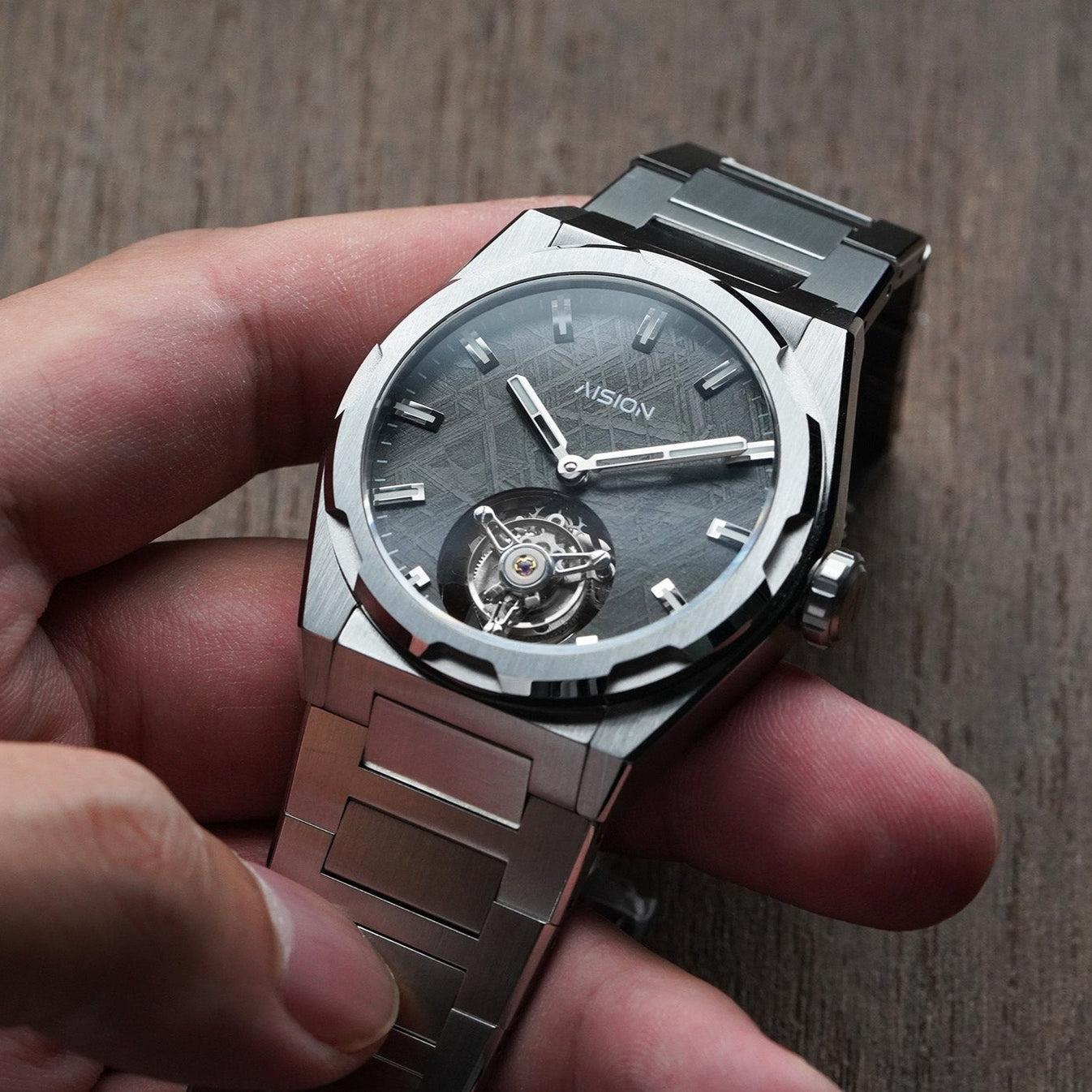 AISION Tourbillon - Meteorite Dial - Gunmetal – HOUREALM